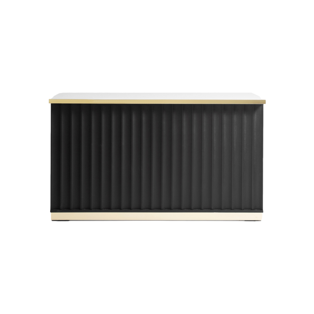 Matte Black Fluted Bar – Mayker Events