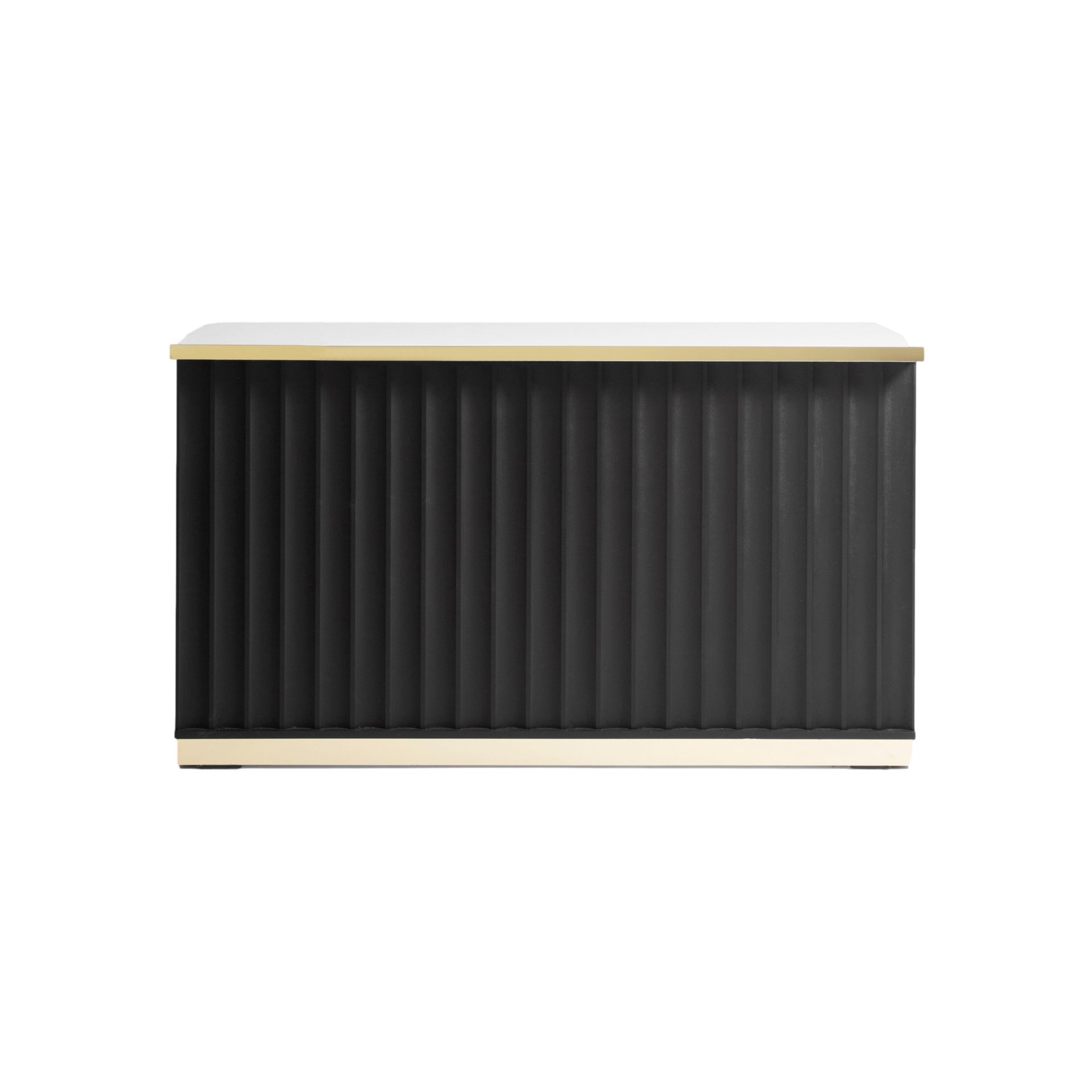 Matte Black Fluted Bar – Mayker Events