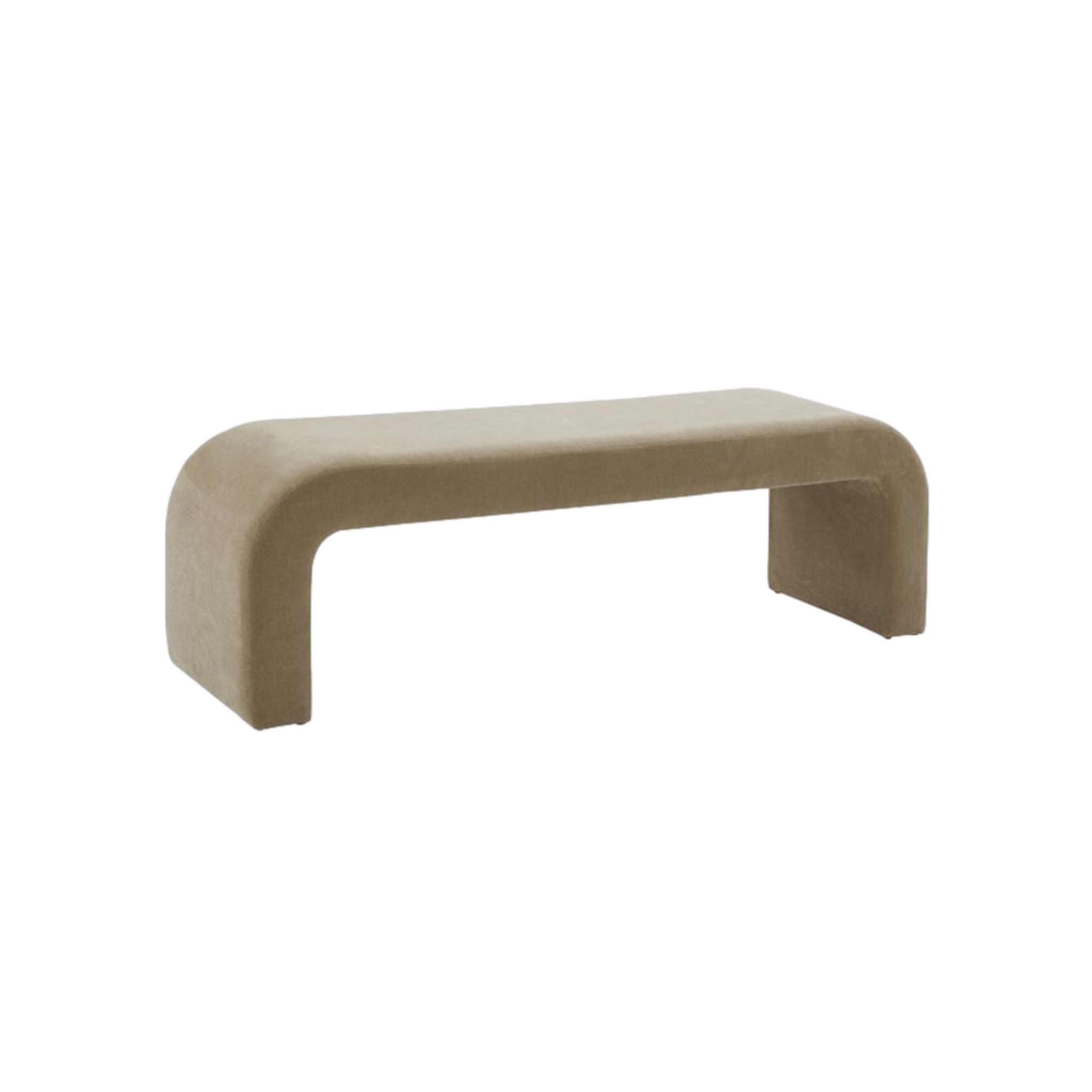 Upholstered Bench (Tan) – Mayker Events